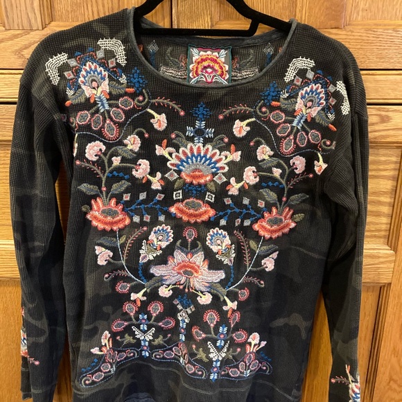 Johnny Was | Tops | Johnny Was Embroidered Top | Poshmark